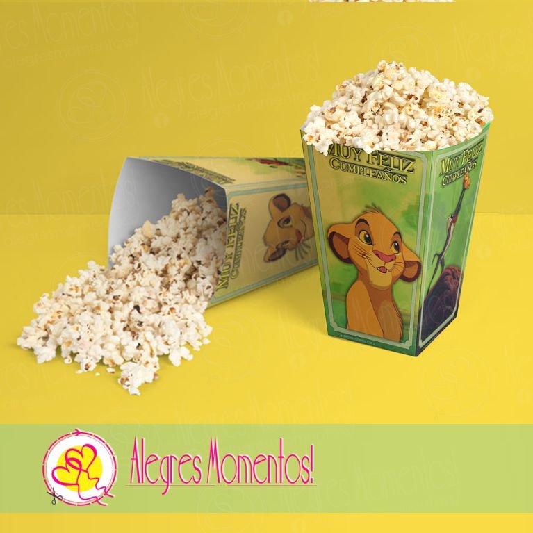 ⫷⫸ Popcorn Simba El rey león para imprimir | Alegres Momentos! ⫷⫸